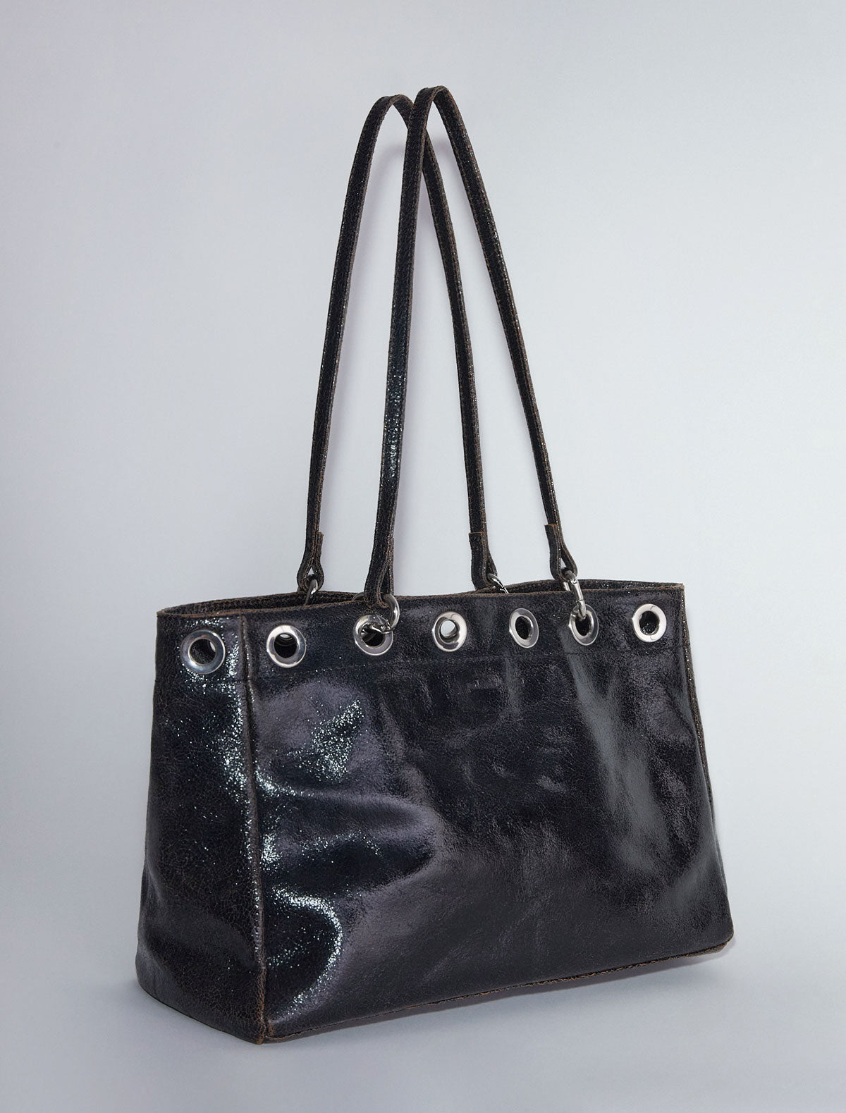 PHILANA-Black shopping bag with multiposition handles – Paloma Wool