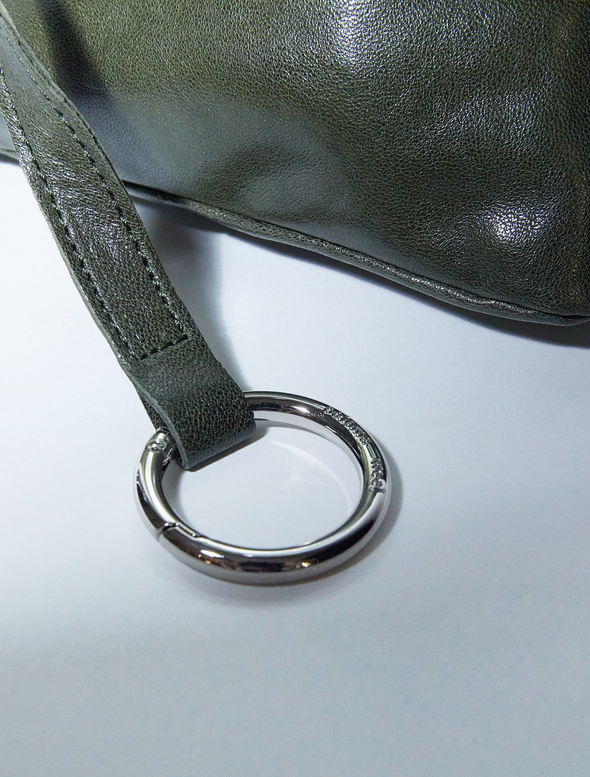 QUERIDITA-Khaki triangular-shaped handbag with a single handle – Paloma ...