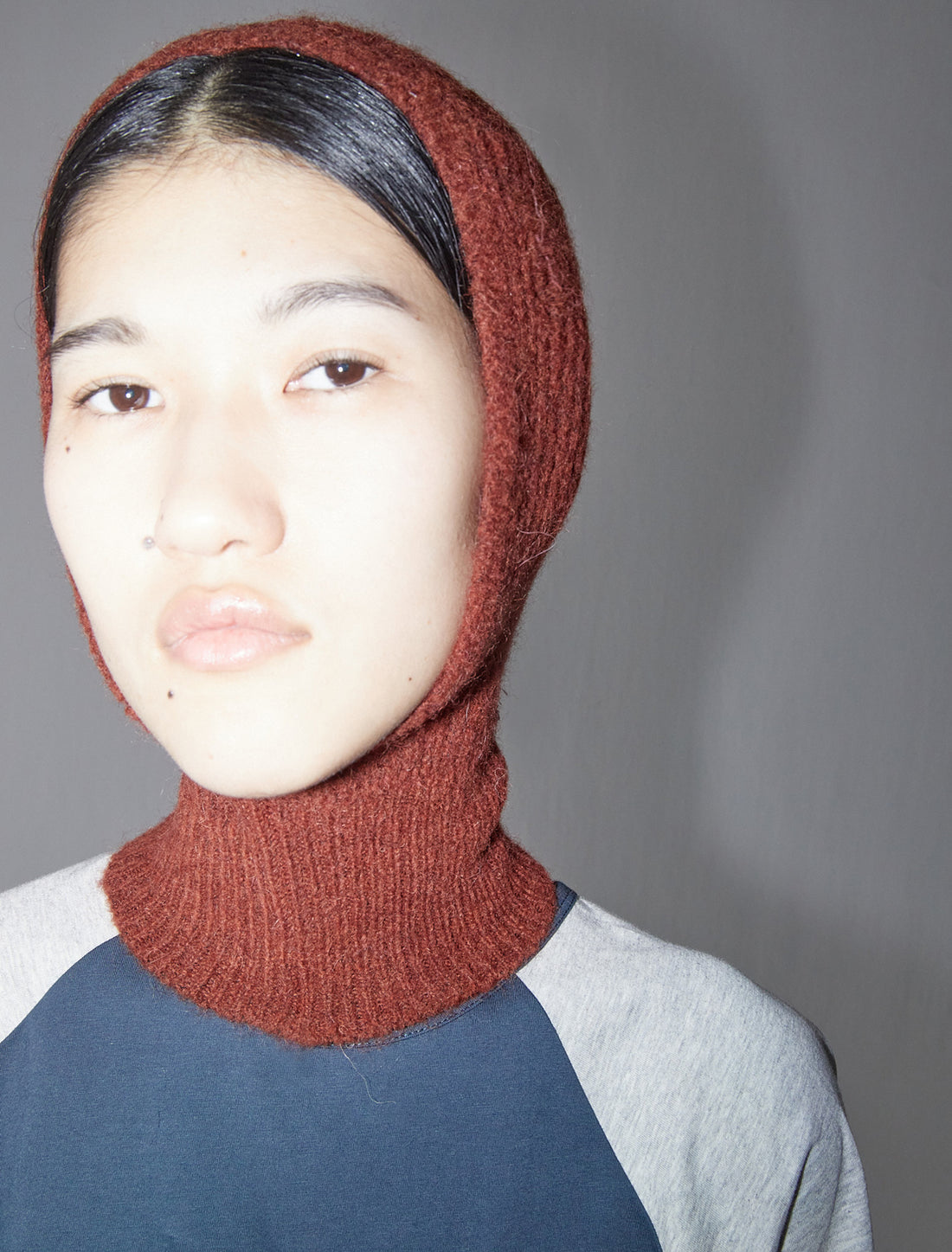 BUTTONS ANGELS-Rust balaclava with buttons on the back – Paloma Wool