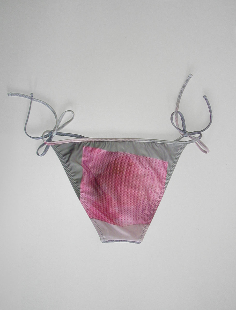 LAURA II-Adjustable bikini bottom featuring photographs by Alessandro ...