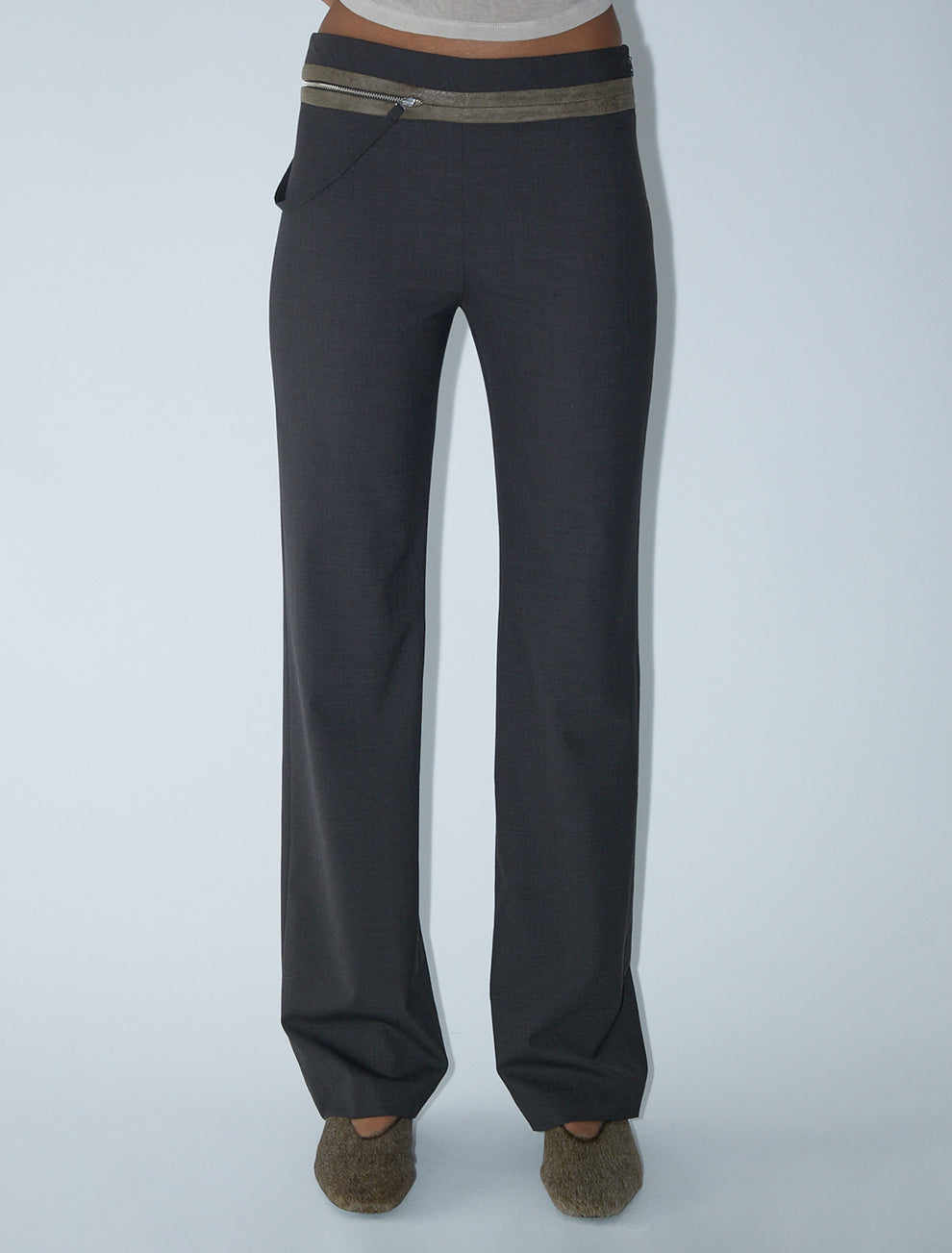 FREIRE-Tailored suit pants featuring a waistband accented with double ...