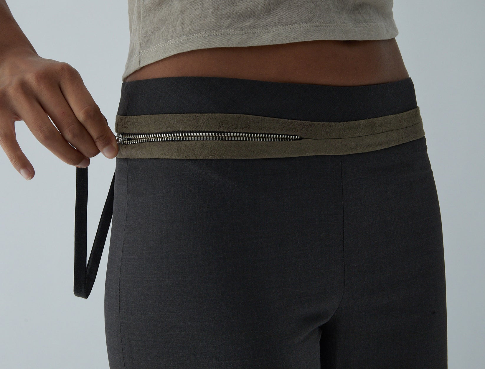 FREIRE-Tailored suit pants featuring a waistband accented with double ...