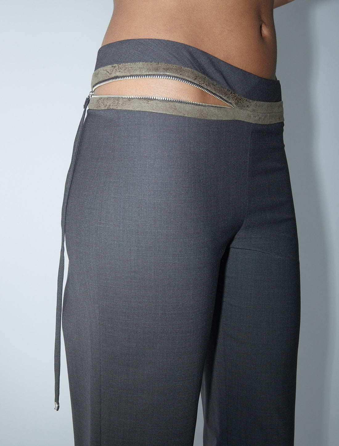 FREIRE-Tailored suit pants featuring a waistband accented with double ...